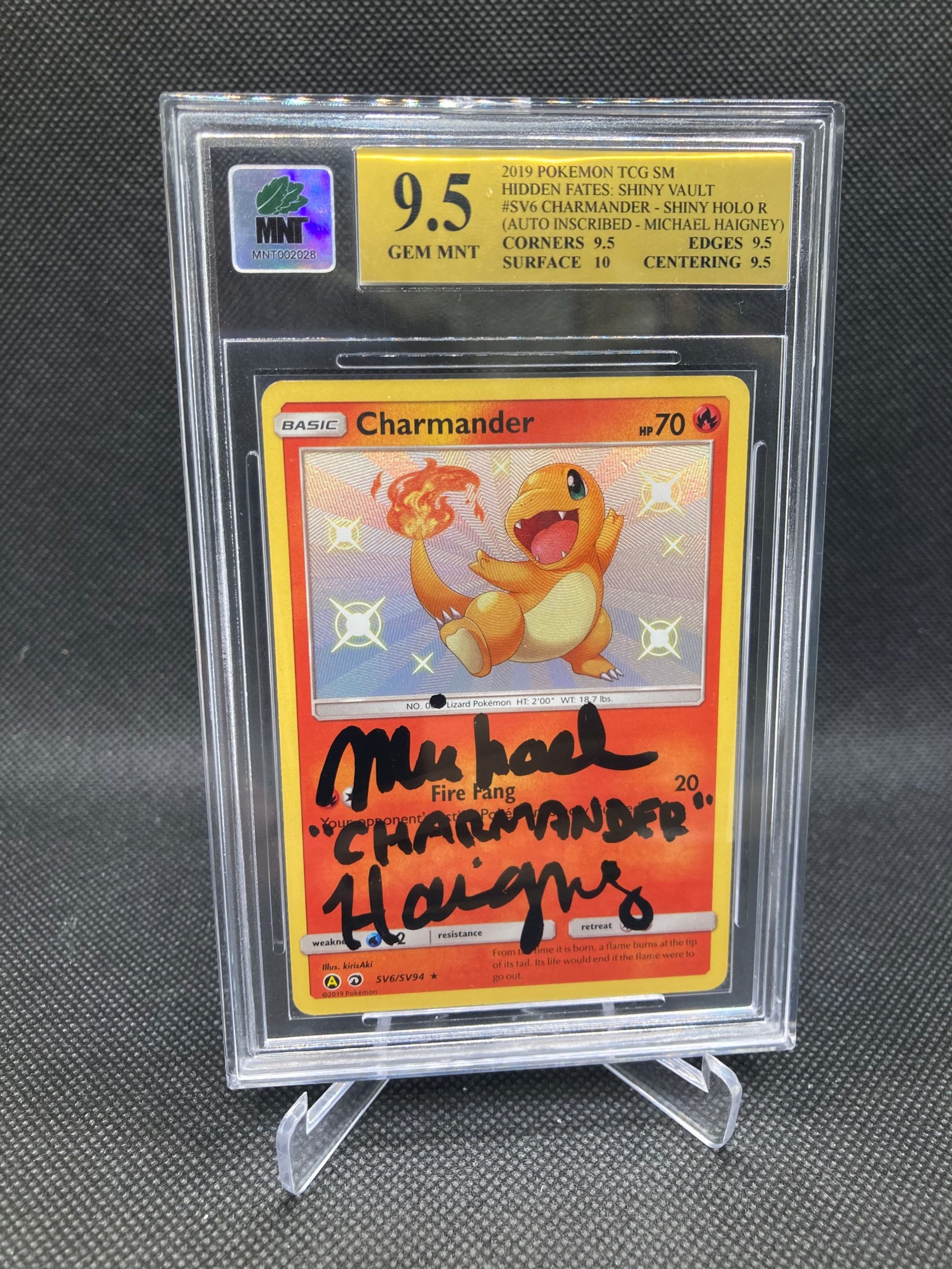 Charmander – Shiny Holo Rare | MNT Grading